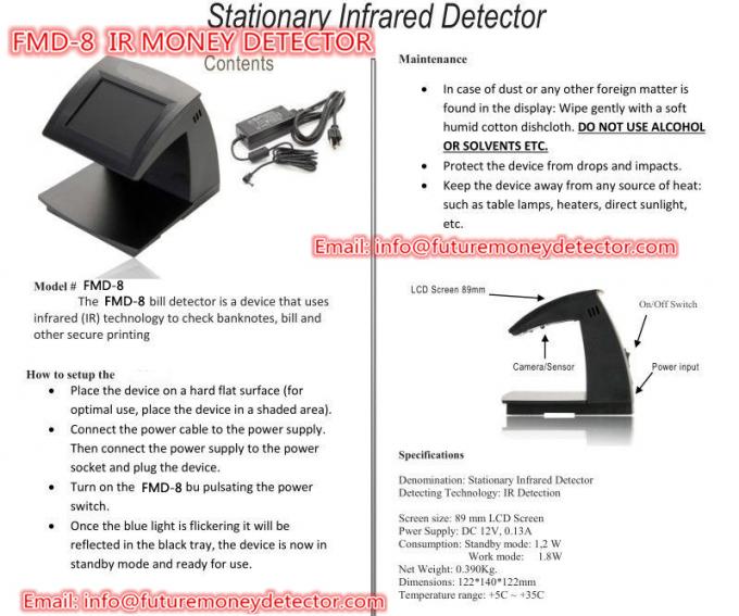 IR Infared EURO Money Currency Detectors IR+UV